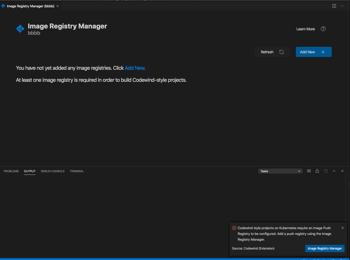 Svt Vs Code Codewind Allows Creating Defaultstandard Projects