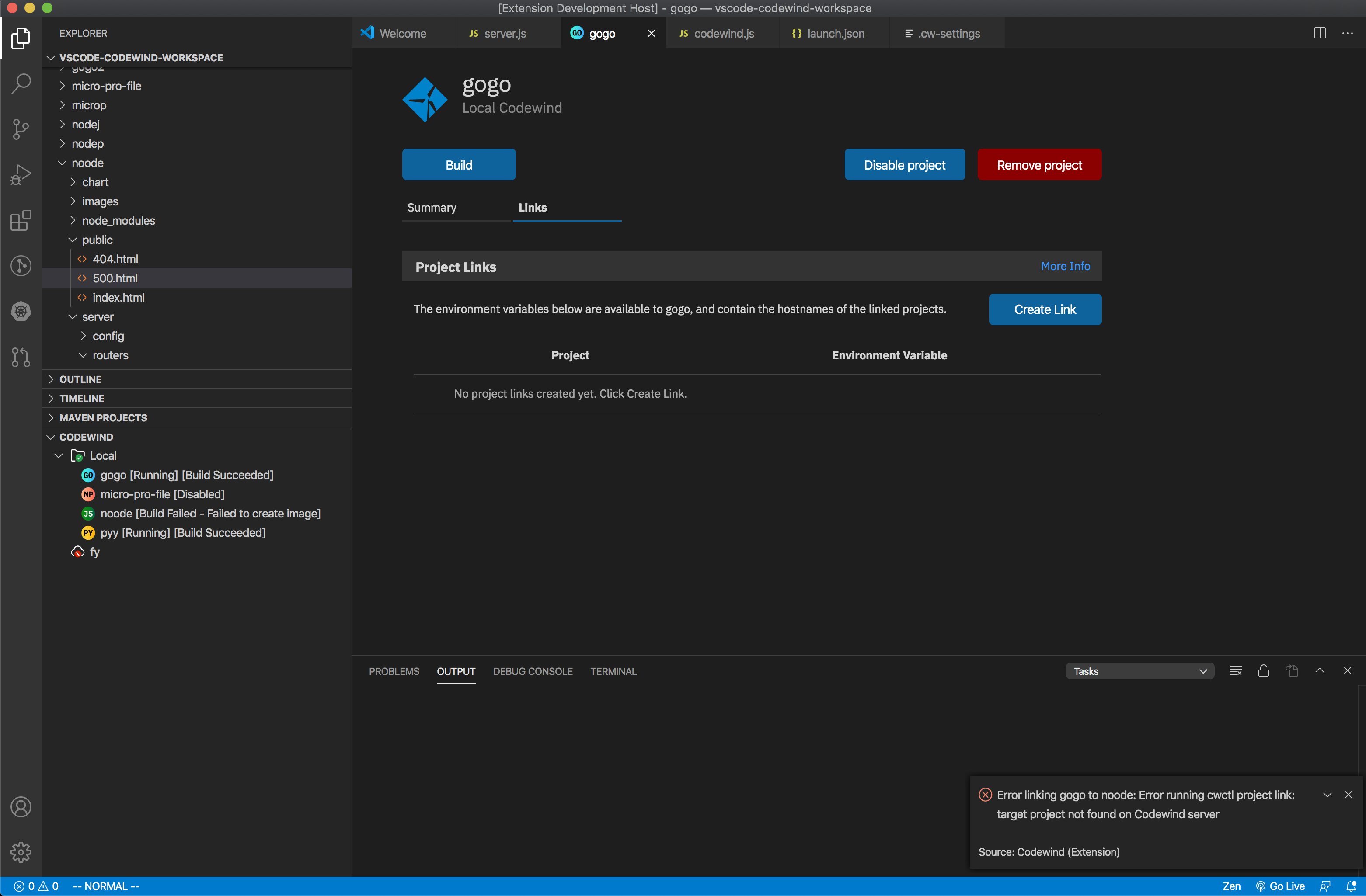 Confusing Error Message If Project Link Target Has Not Successfully Built · Issue 3149