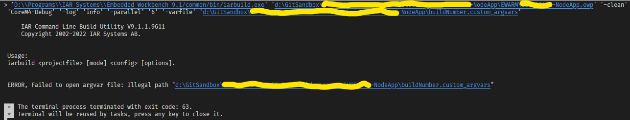 Impossible To Deselect Custom Argument Variables File Custom Argvars · Issue 51 · Iarsystems