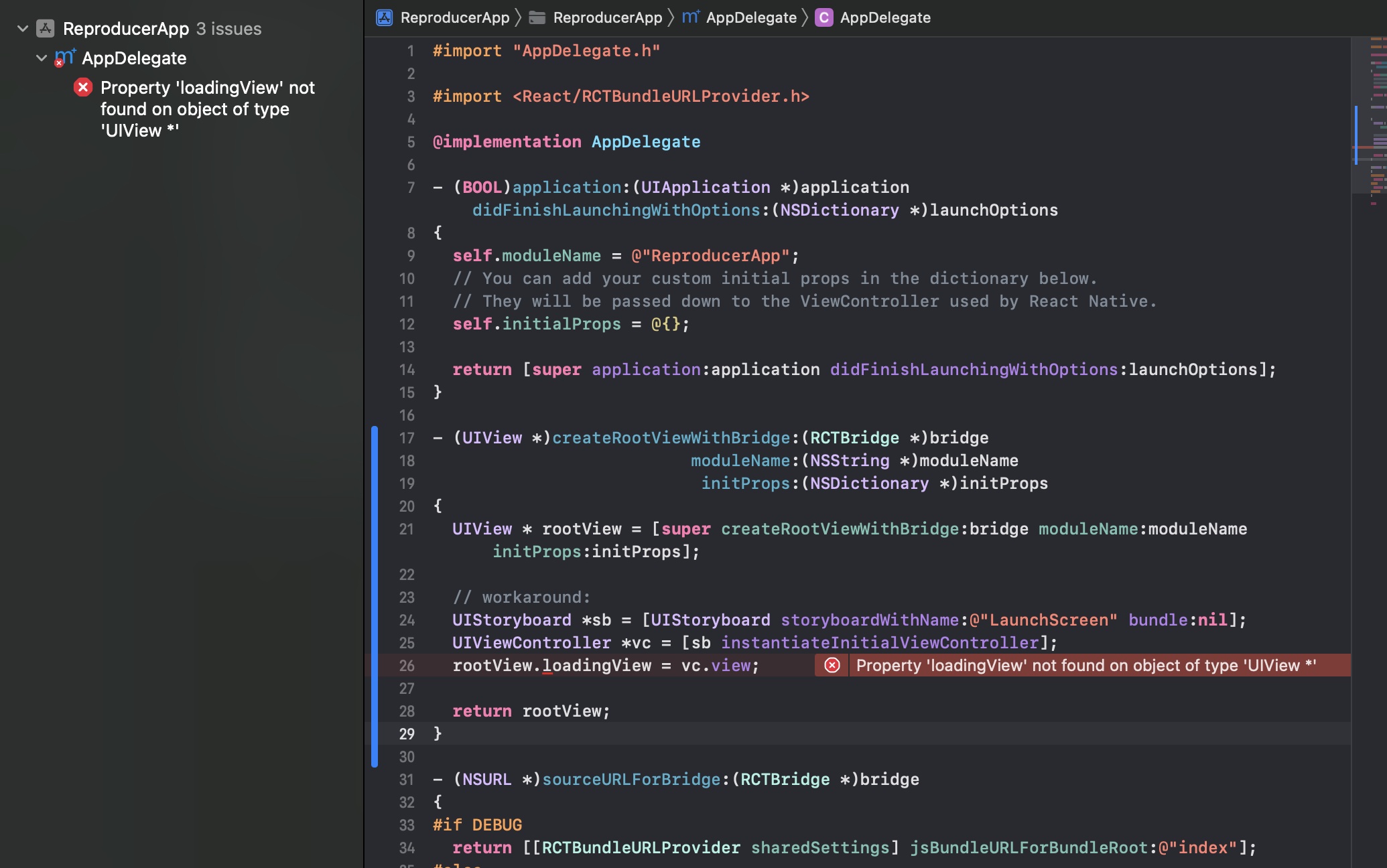 iOS AppDelegate changes no longer permit configuring a loading view ...