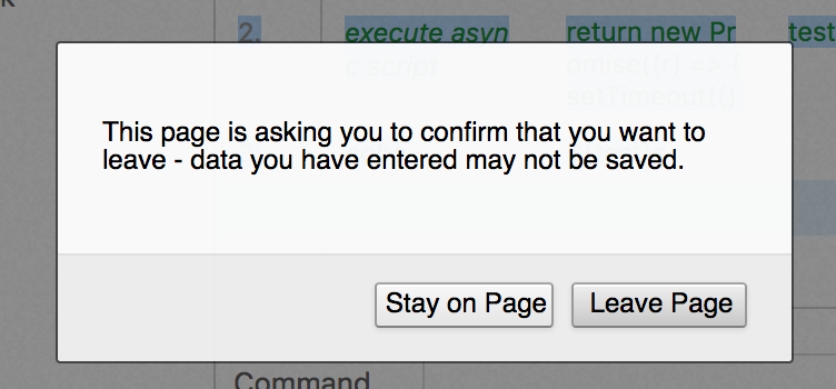 Giving a warning message when pressing F5 in selenium IDE · Issue #256 ...