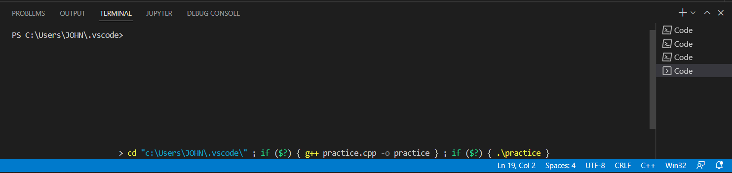 Void sapce in terminal window during runtime. · Issue #159206 · microsoft/vscode · GitHub