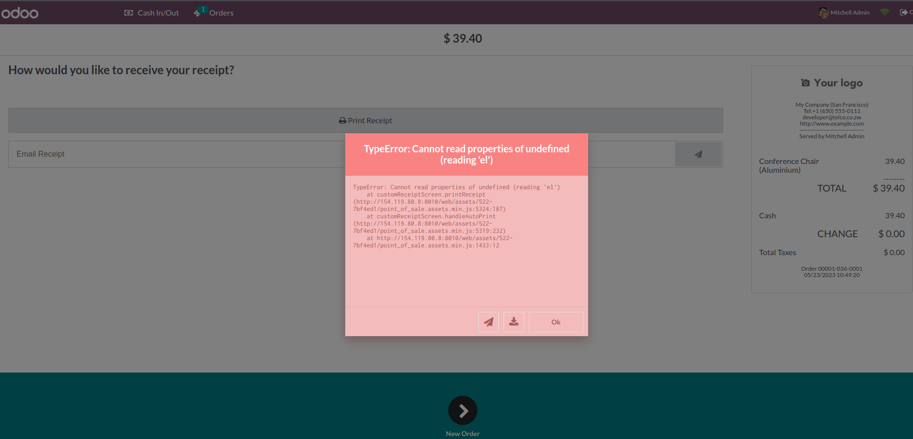 Error On Point Of Sale Odoo16 After Installing A Custom Module · Issue 122046 · Odooodoo · Github