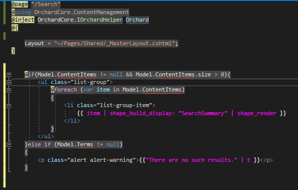 How to format Lucene search in Razor page · Issue #6782 · OrchardCMS/OrchardCore · GitHub
