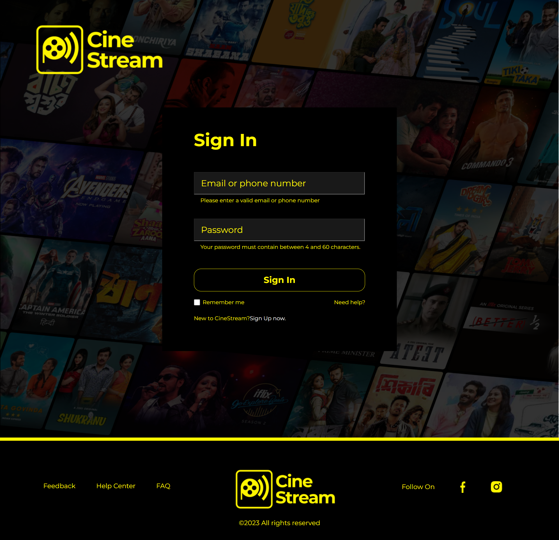 GitHub - javierjustin13/cinestream: Prototype streaming website called CineStream