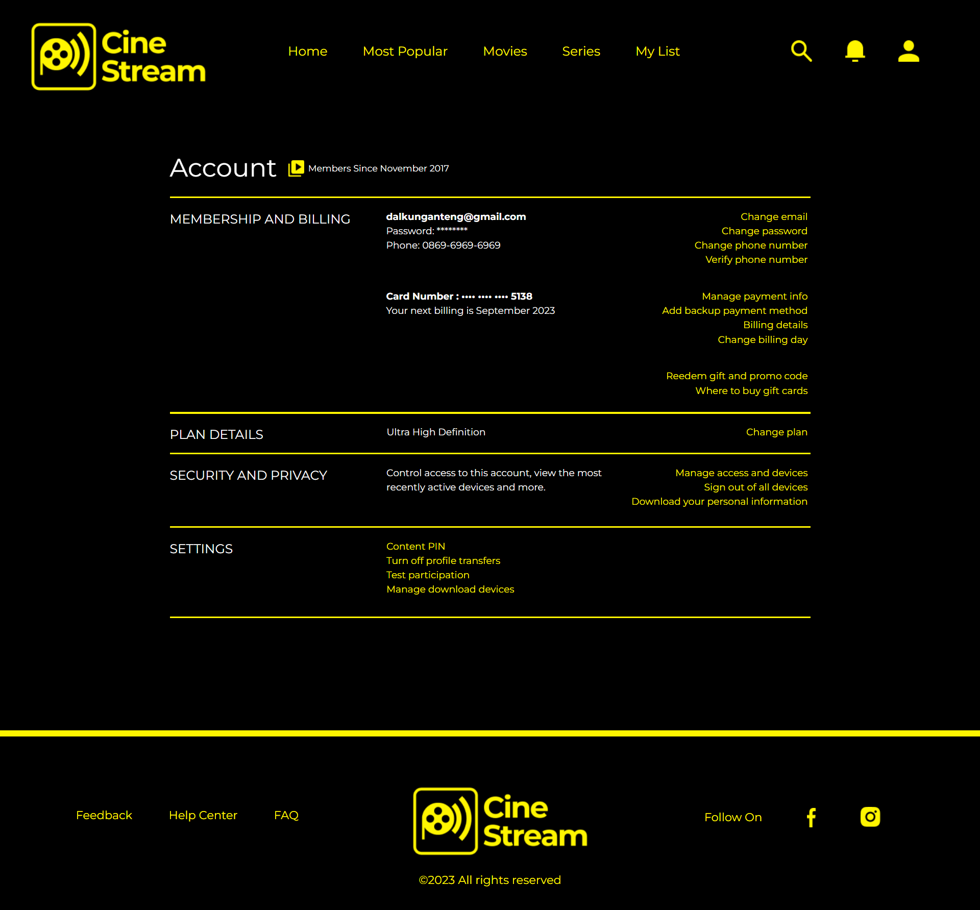 GitHub - javierjustin13/cinestream: Prototype streaming website called CineStream