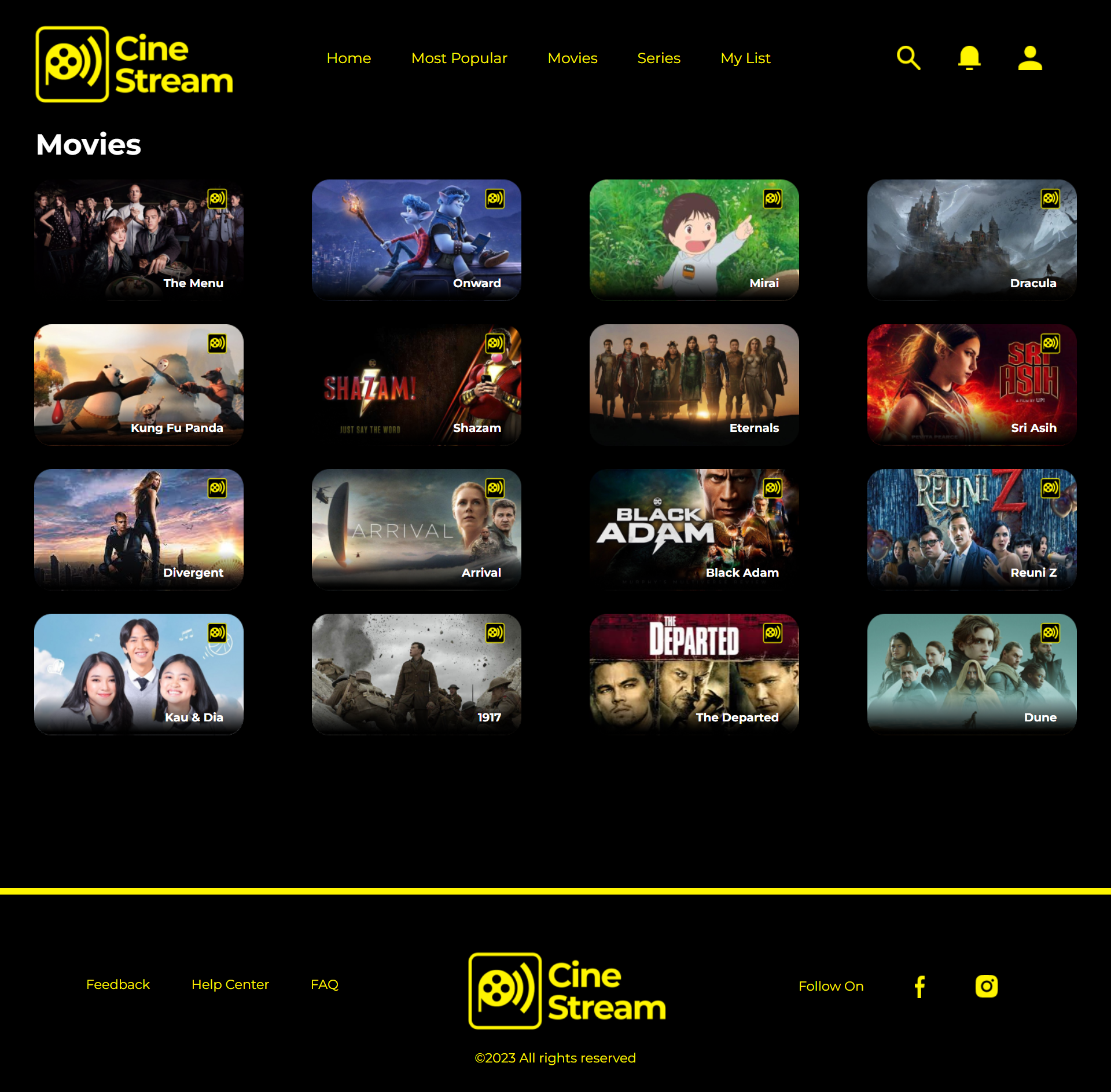 GitHub - javierjustin13/cinestream: Prototype streaming website called CineStream