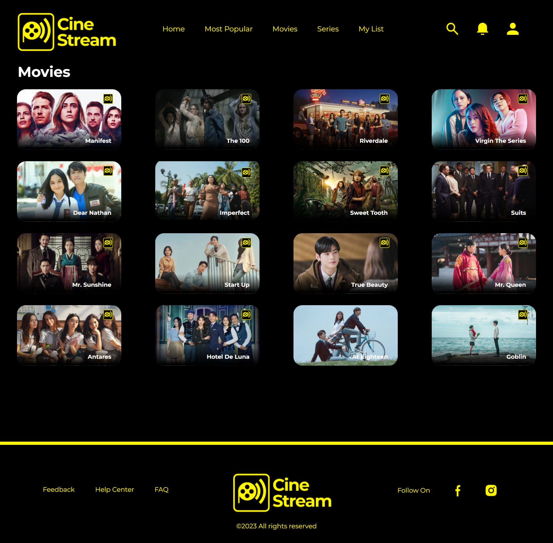 GitHub - javierjustin13/cinestream: Prototype streaming website called CineStream