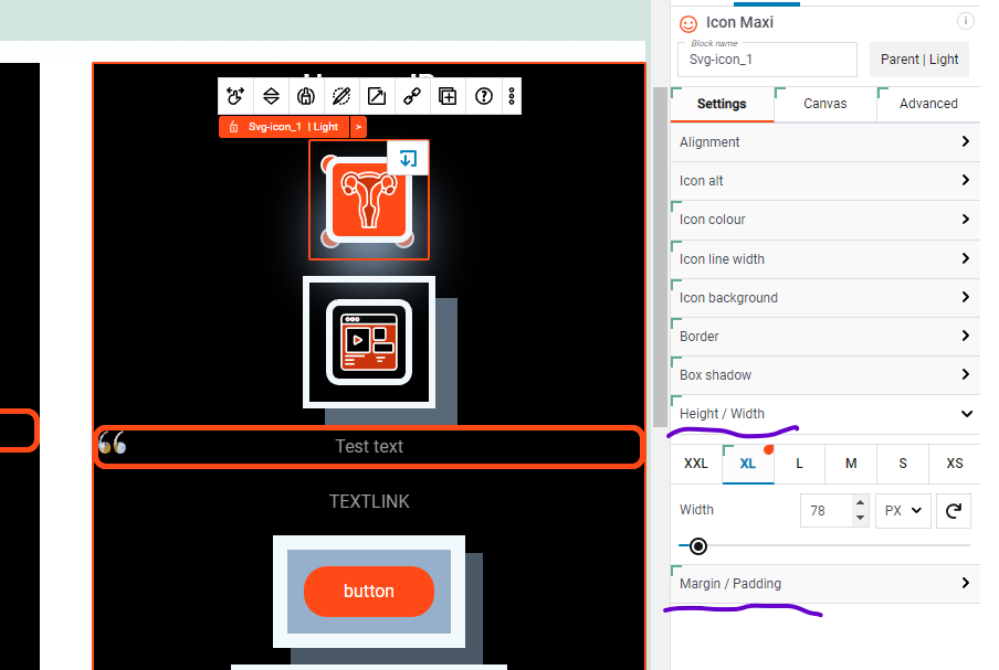Need to add "Icon width" and "Icon Padding/margin" to IB-list · Issue #5126 · maxi-blocks/maxi ...