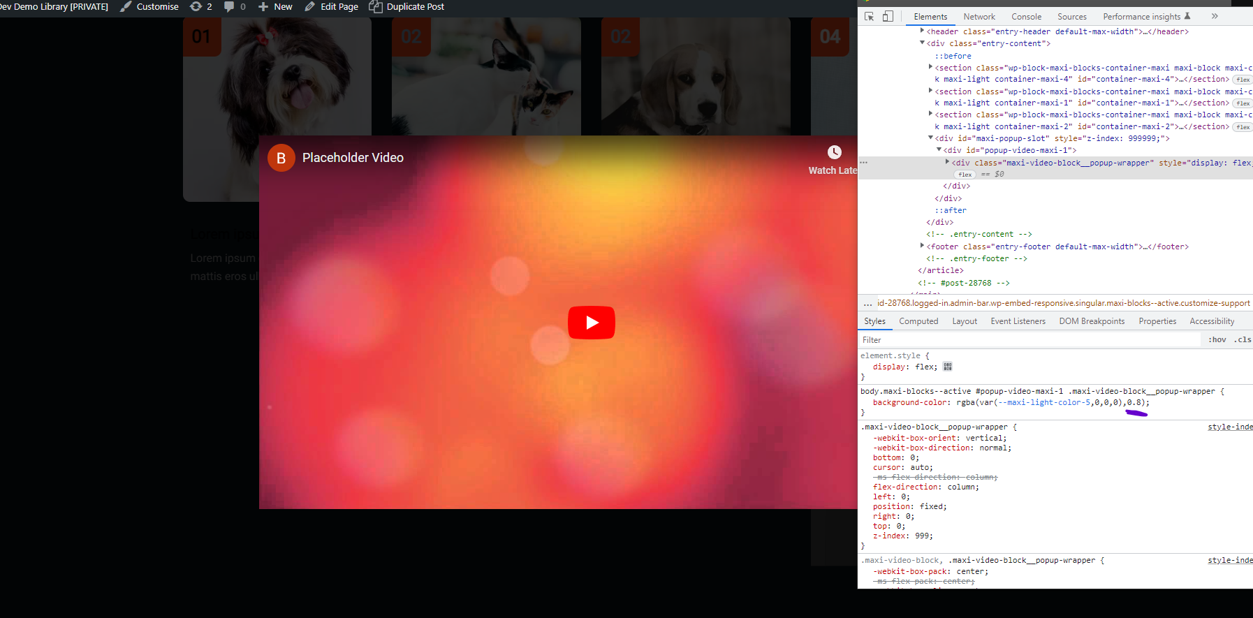 Video. Need to add transition for Zoom in/out · Issue #3793 · maxi-blocks/maxi-blocks · GitHub