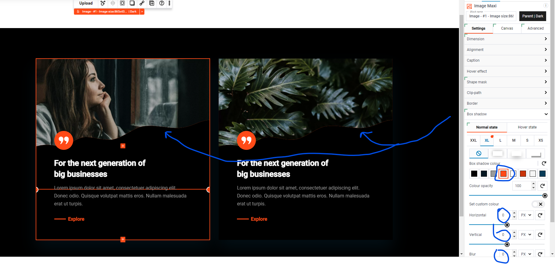 Outline for image mask, because filter - shadow · Issue #4456 · maxi-blocks/maxi-blocks · GitHub