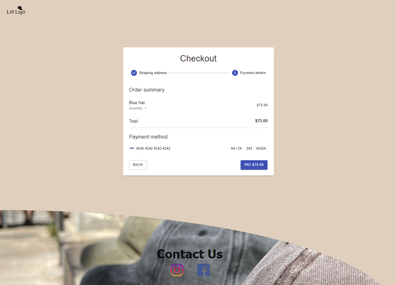 GitHub - IdanBarzI/Lift-Legit: (Ecommerce)