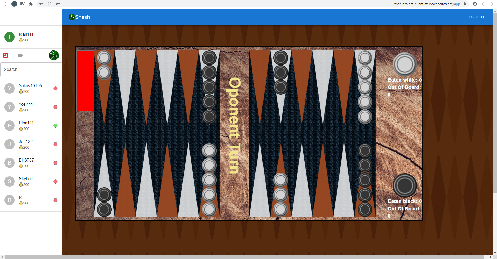 GitHub - IdanBarzI/BackGammon-Chat: BackGammon&Chat Client server