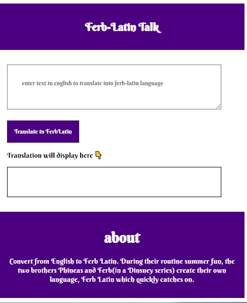 GitHub - sindoojapaladi/english-to-ferb-latin-translator: ferb latin ... GitHub - sindoojapaladi/english-to-ferb-latin-translator: ferb latin ...