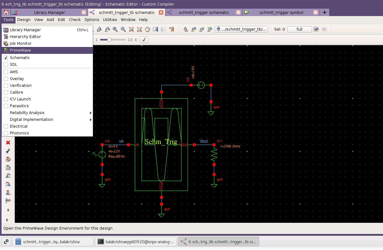 GitHub - BALAKRISHNA-EPPILI/Schmitt_Trigger: This repository presents the design of Analysis of ...