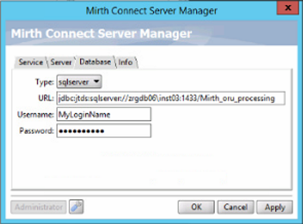 Trouble connecting to Mirth database · nextgenhealthcare connect ...