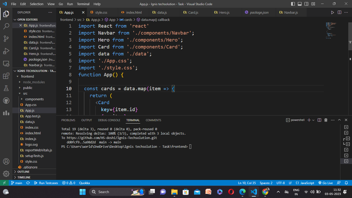 GitHub - HS-doshi/Ignis-Techsolution: Complete Assignment of Ignis Tech Solutions!