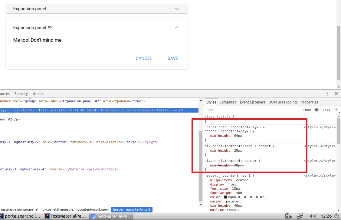 MaterialExpansionPanel mixins are not working as expected. · Issue #191 · angulardart/angular ...