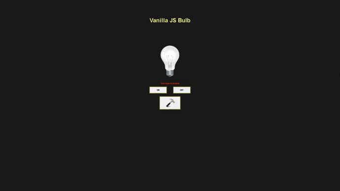 GitHub - andredavedovicz/Lampada-vanilla-JS: A bulb that can broke and reform too.