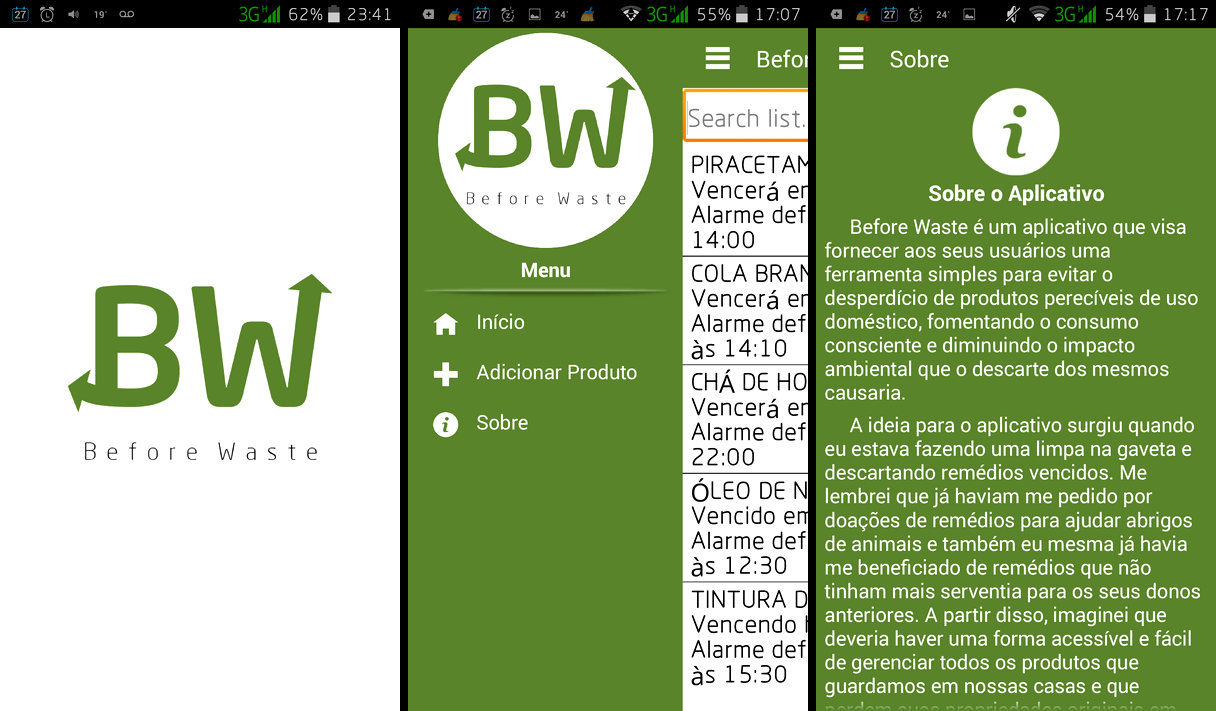 GitHub - JadeOhara/BeforeWasteApp: Aplicativo Android para Evitar Desperdício Doméstico de ...