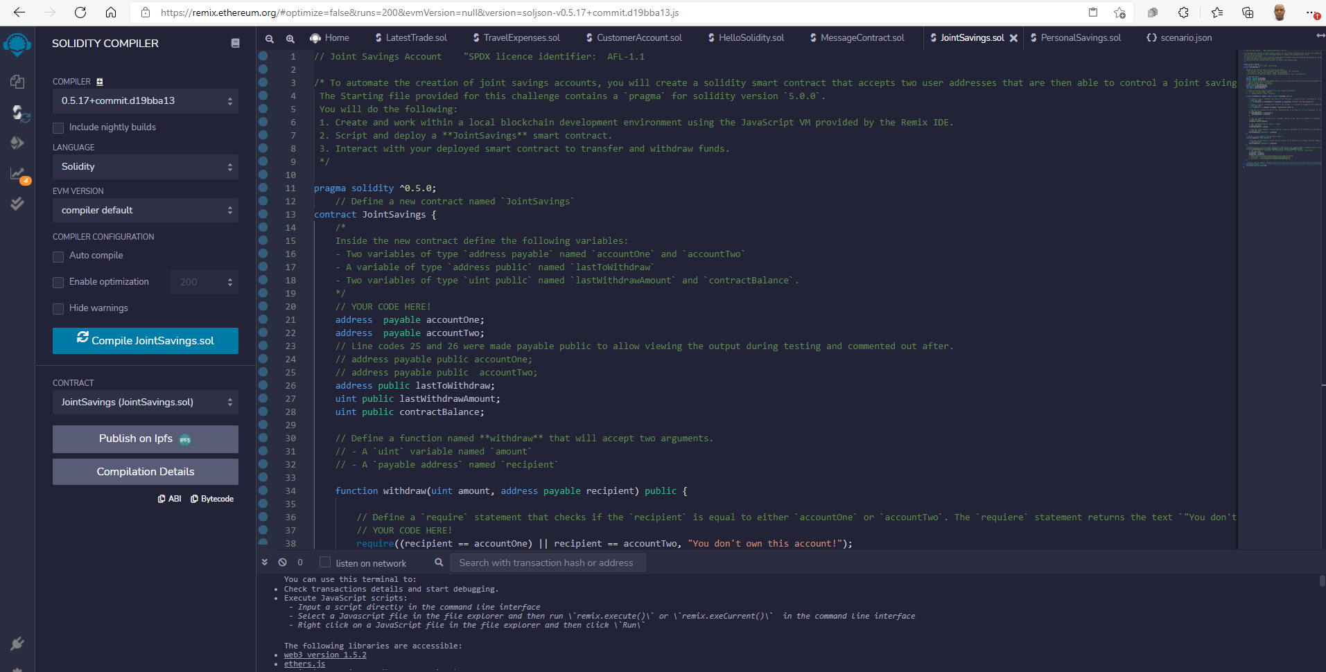 GitHub - EGeorge2021r/Challenge20_Repo: Create a Solidity smart contract that accepts two user ...