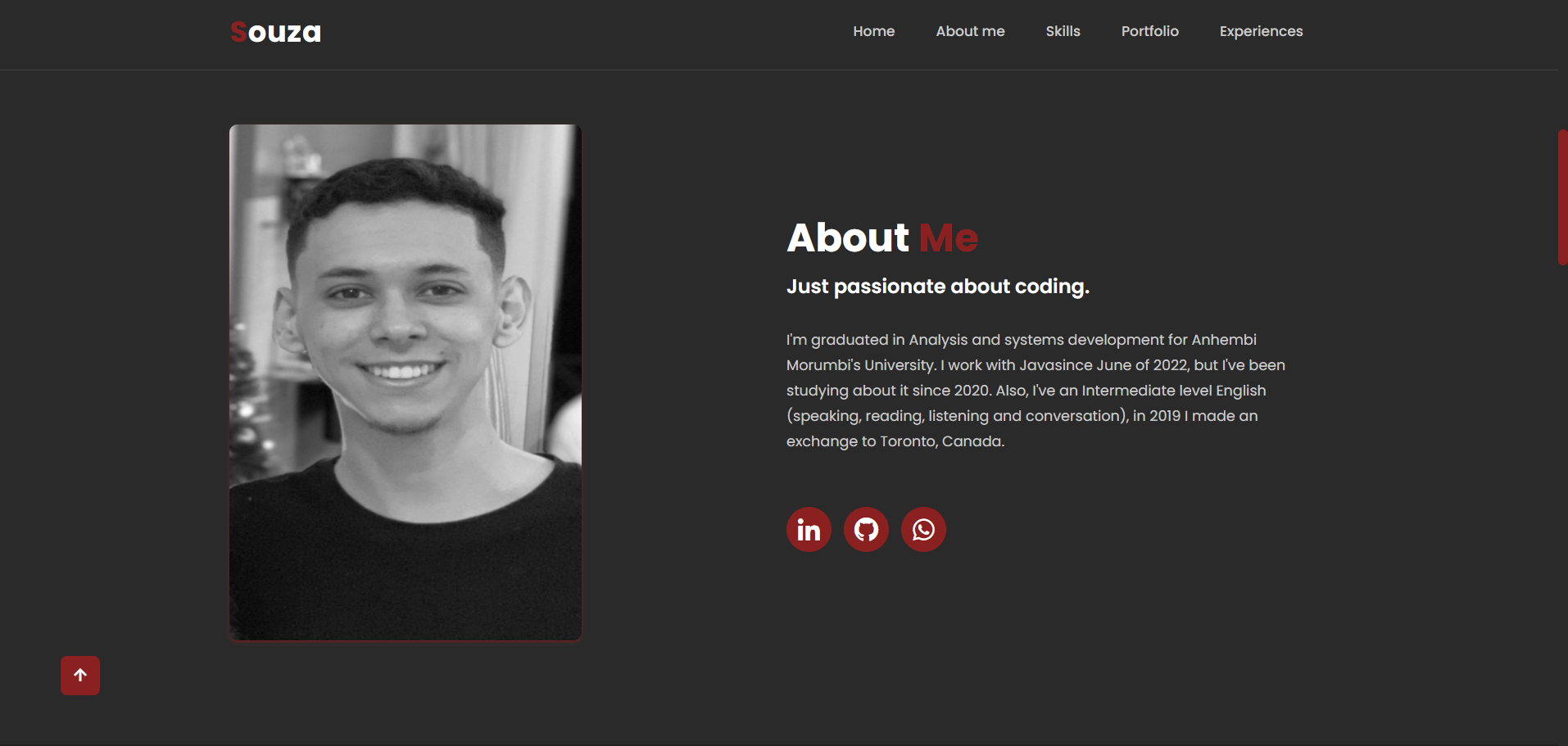 GitHub - vsouzx/portfolio2.0: Novo portfolio, com um design mais clean e interativo e com os ...