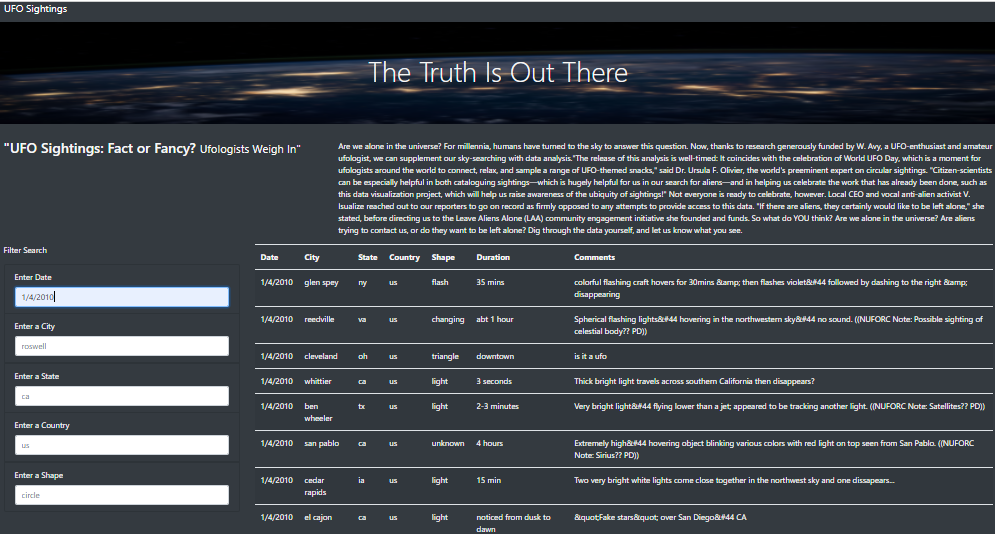 GitHub - SheriZig/UFOs: Module 11 - javascript