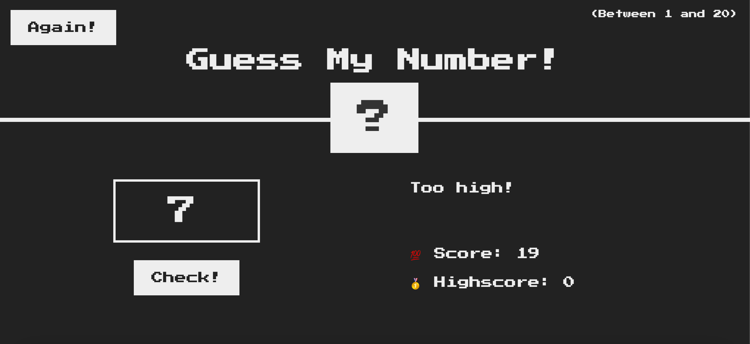 GitHub - JasonYap0519/JavaScript-Guessing-Game: A guessing game project