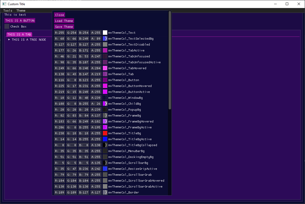 GitHub - awcook97/DearPyGui_EditThemePlugin: Adds a viewport menu that allows the user to create ...