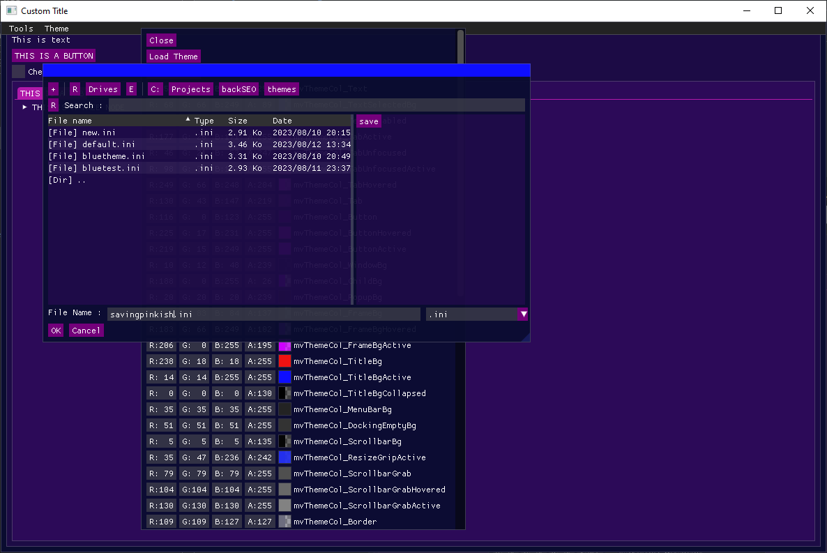 GitHub - awcook97/DearPyGui_EditThemePlugin: Adds a viewport menu that ...