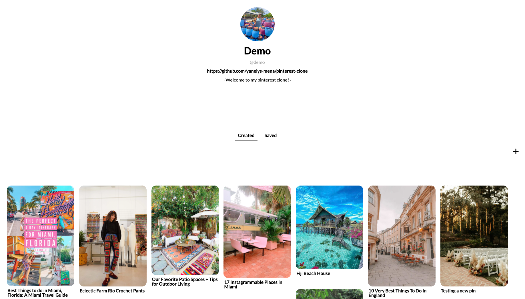 GitHub - yanelys-mena/pinterest-clone