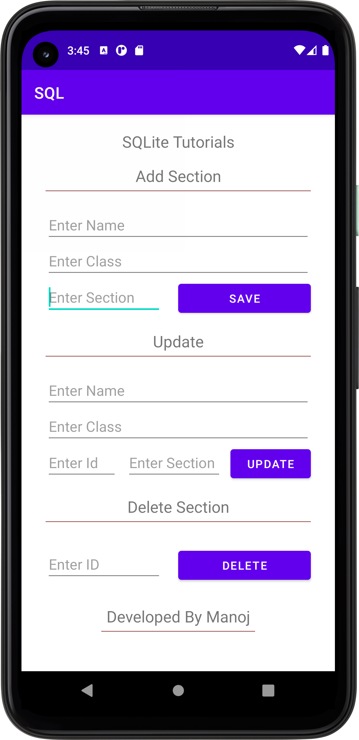 GitHub - themanojkr/SQLTutorialsApp