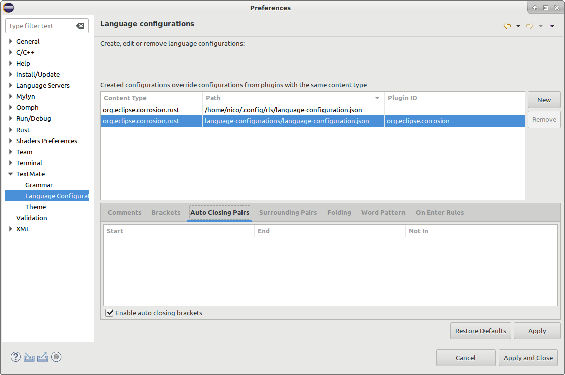 language-configuration file for Rust does not load properly in TextMate settings · Issue #124 ...