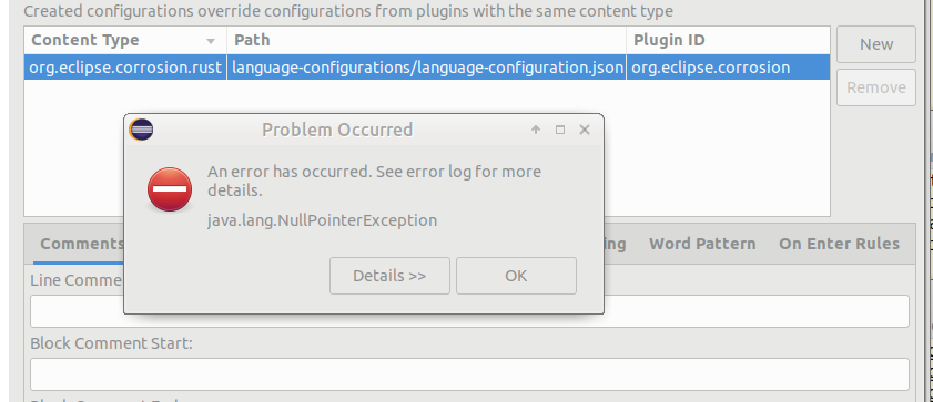 Possible NPE in LanguageConfigurationDefinition · Issue #178 · eclipse-tm4e/tm4e · GitHub