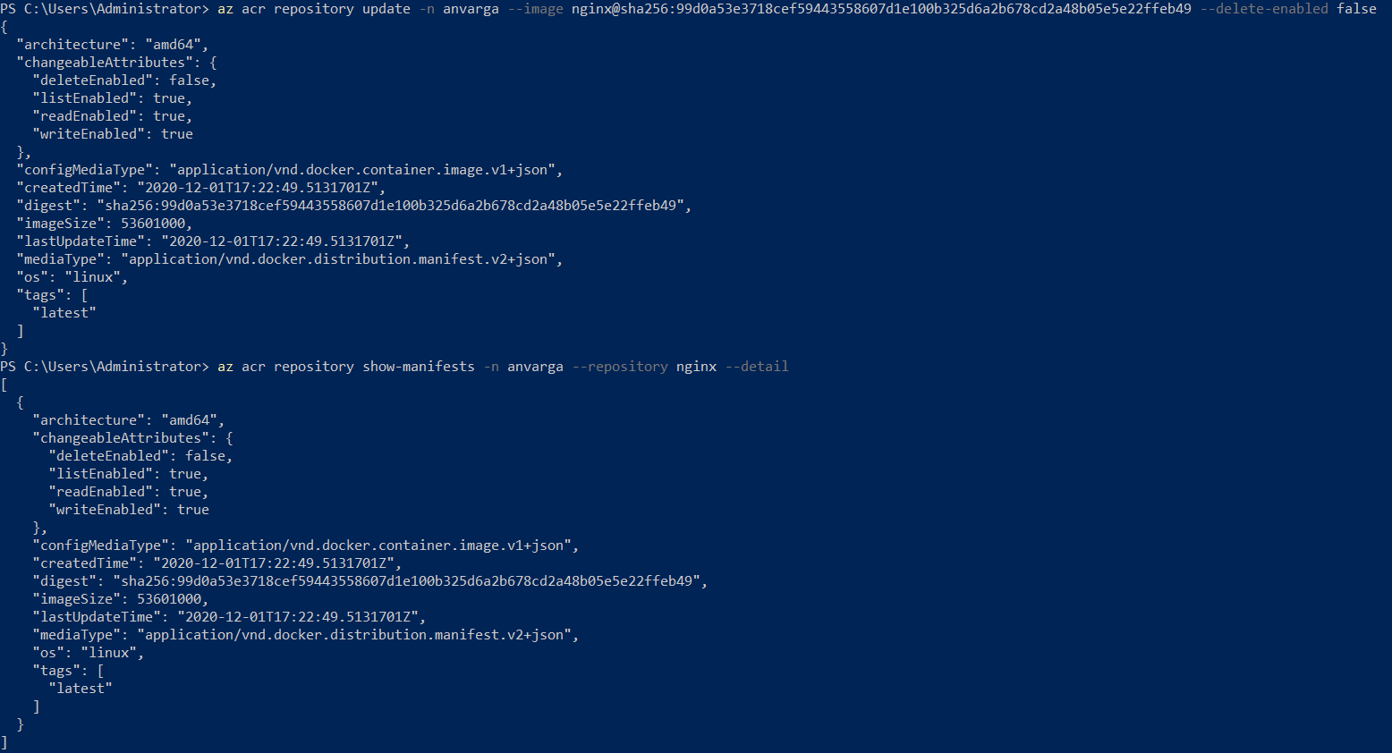 show-manifests and show does not give the same data for ...