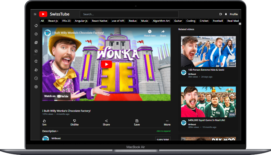 GitHub - Swissguarde/SwissTube: SwissTube is a video web app where users can watch, share, and ...