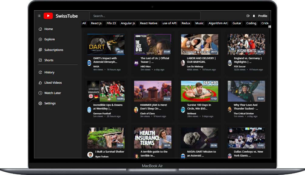 GitHub - Swissguarde/SwissTube: SwissTube is a video web app where users can watch, share, and ...