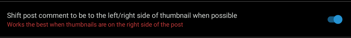 [Feature rekwest] Add option to force showpost details on the right ...