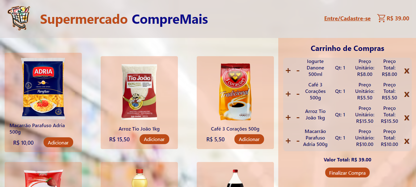 GitHub - AdrianaBrunner/site-supermercado