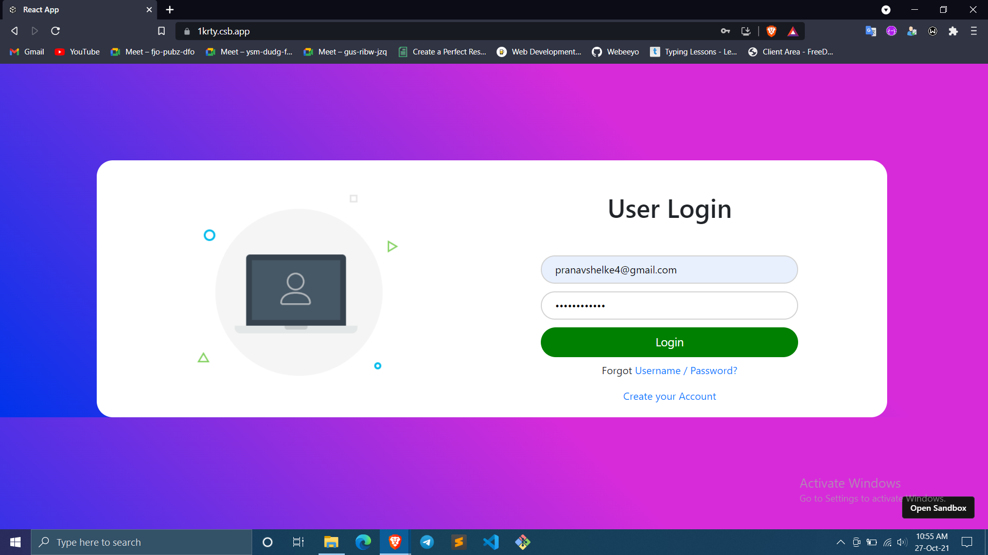 GitHub - PranavShelke4/Login-Form-in-React