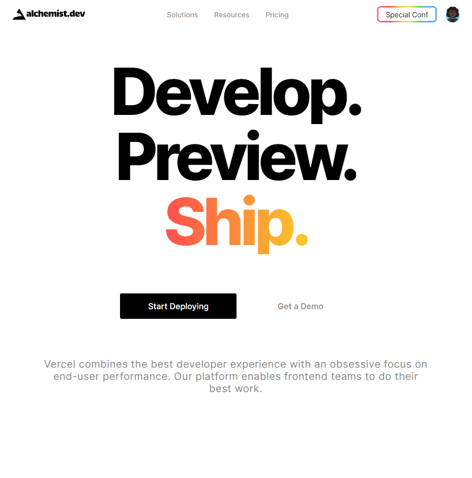Github Alchemist Developervercel Ui Frontend Clone Html Css Scss