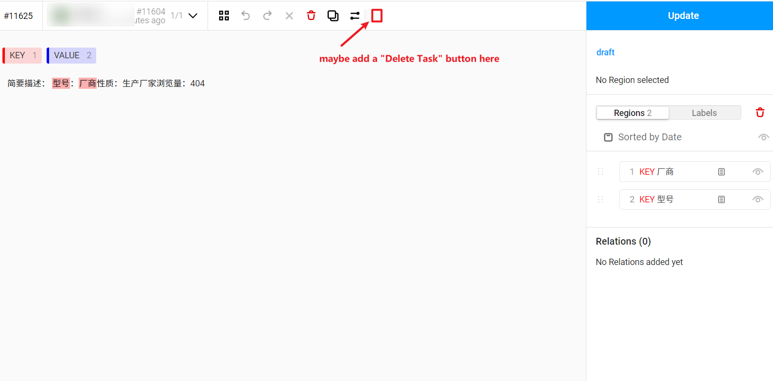Add "Delete Task" button to labeling page · Issue #2162 · HumanSignal/label-studio · GitHub