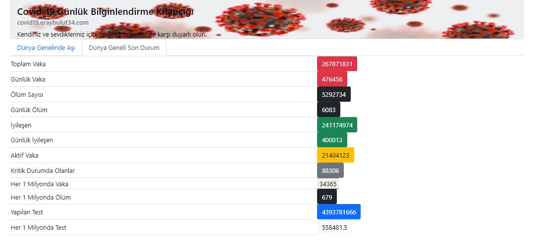 GitHub - Eraybulut34/Covid19-Info-App-Vue