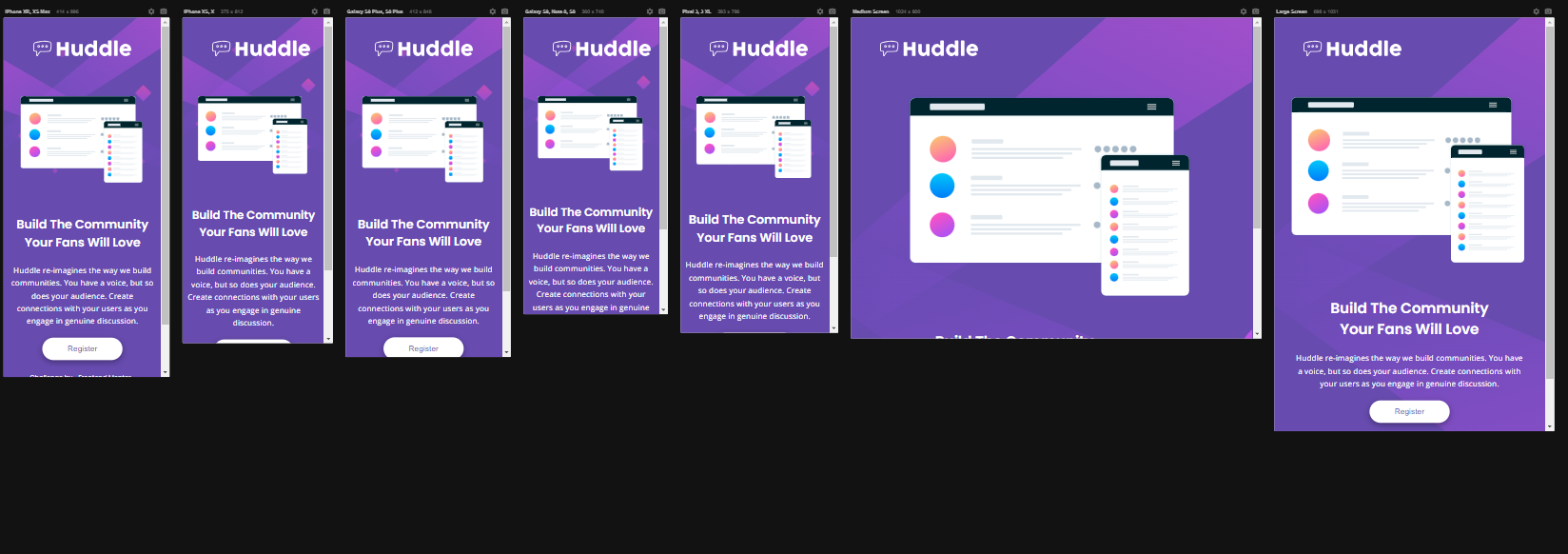 GitHub - LillyButterfly/huddle: Huddle landing page