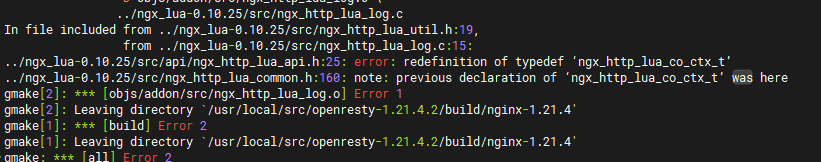 openresty-1.21.4 compile error · Issue #924 · openresty/openresty · GitHub