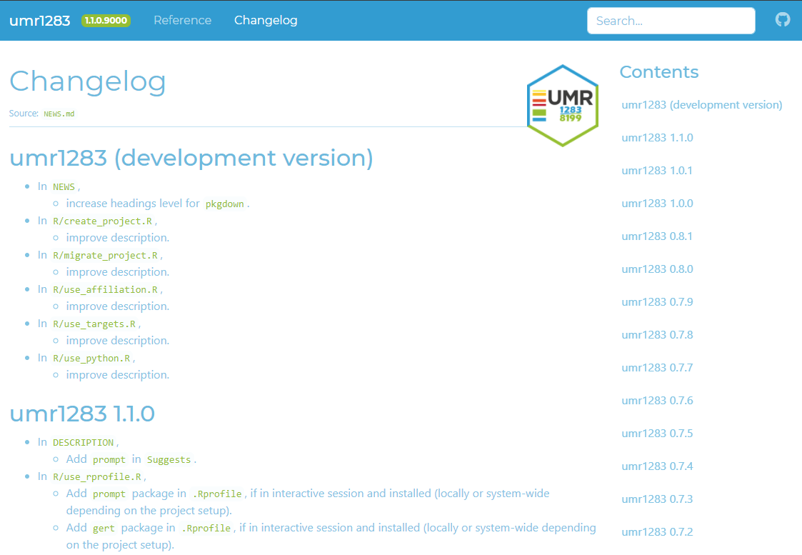 Changelog / News Contents (pkgdown dev version) · Issue #1680 · r-lib/pkgdown · GitHub