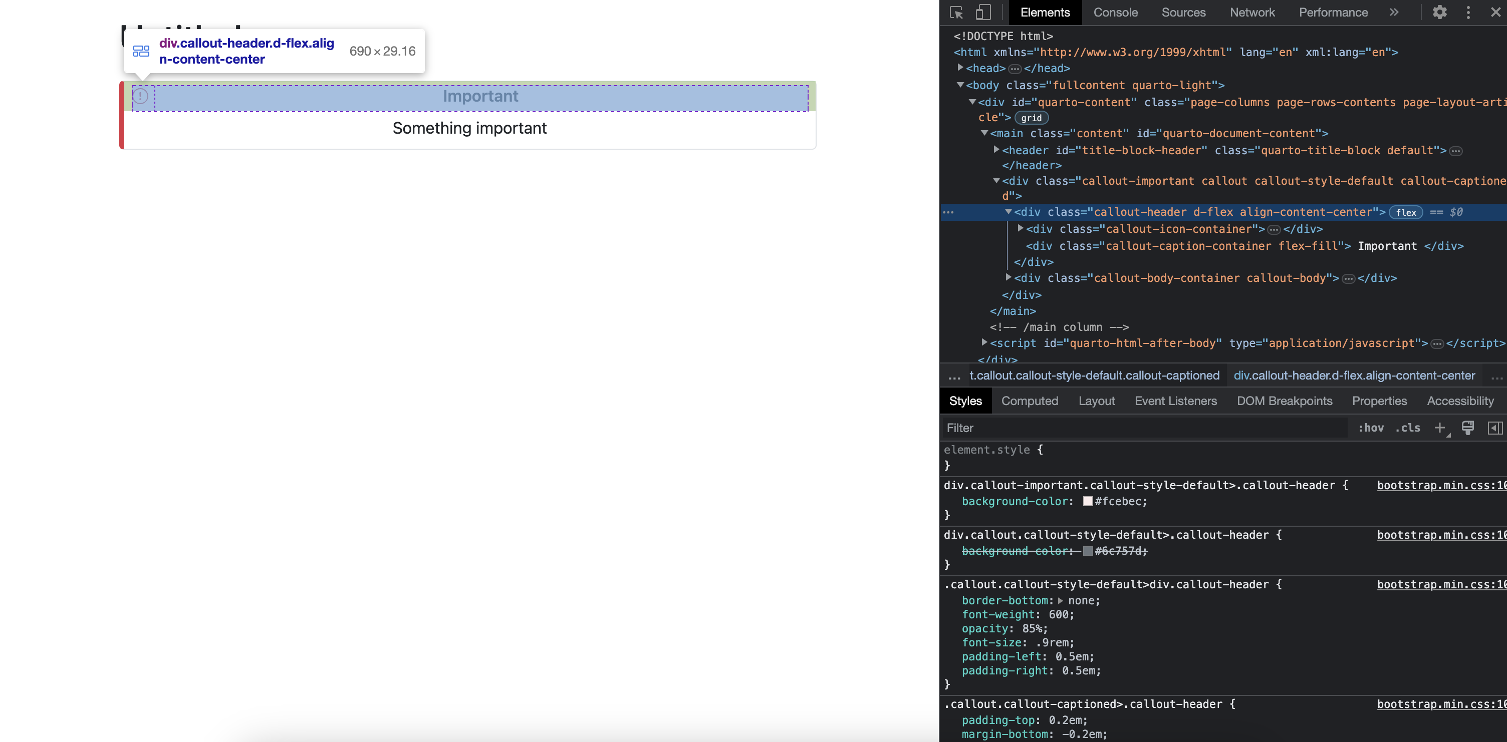 Centering Callout Contents And Or Titles · Quarto Dev Quarto Cli · Discussion 4508 · Github