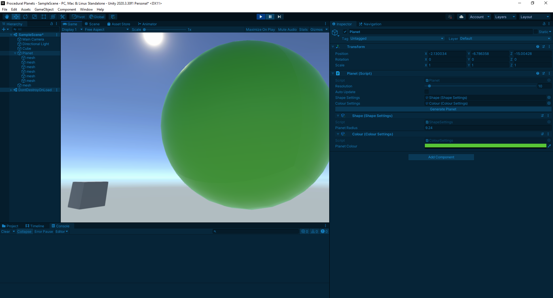 GitHub - josecr02/procedural-planets: A procedural generation of ...