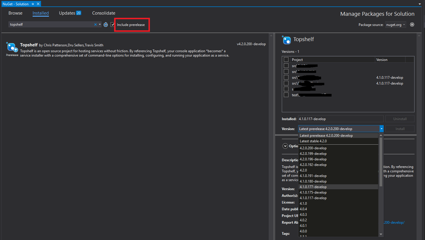 After version 4.1.0.177-develop no more running on linux as console ...