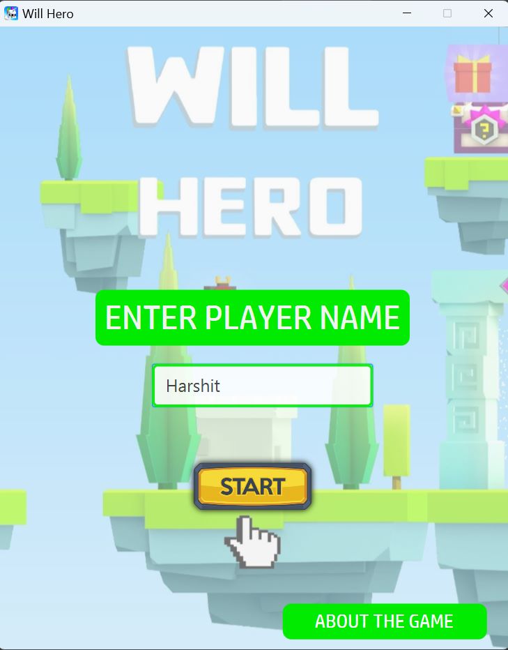 GitHub - HarshitJain-1908/Will-Hero-Game: This is a replica of Will Hero Game developed in ...